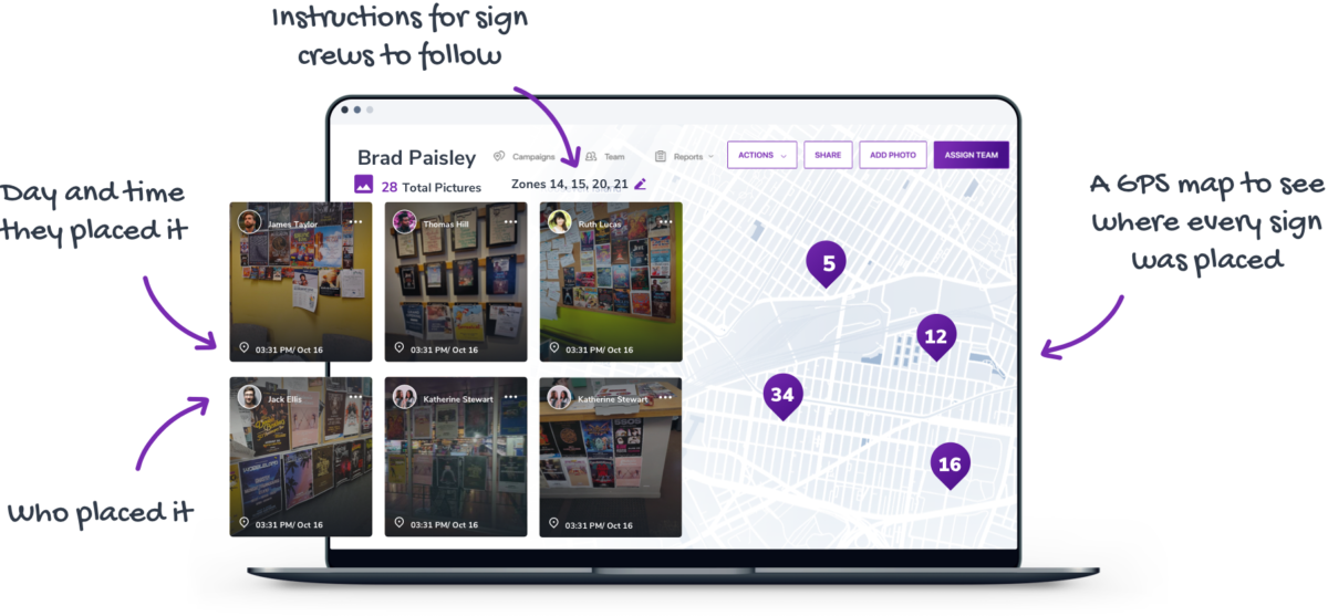 Mobile app to manage and track yard signs | SimpleCrew